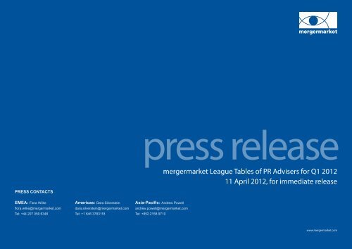 Press Release - Mergermarket