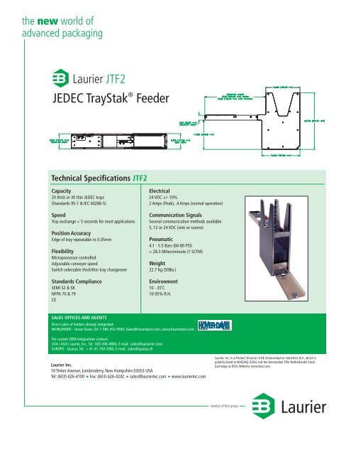 JEDEC TrayStak ® Feeder
