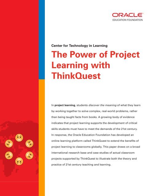 The Power of Project Learning with ThinkQuest (PDF
