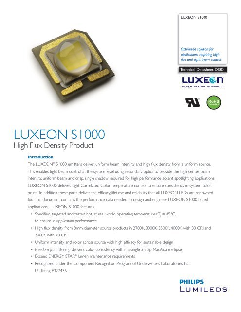 LUXEON S1000 - Philips Lumileds