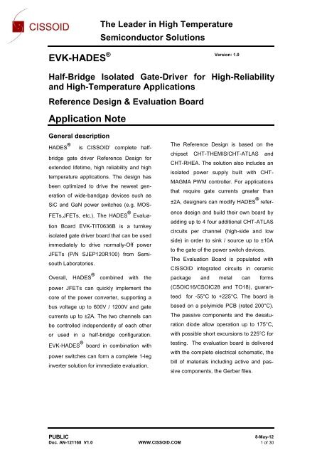 EVK-HADES Application Note - SemiSouth