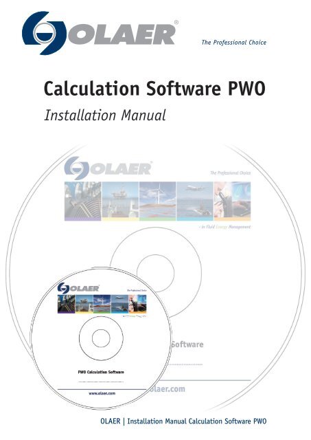 Calculation Software PWO Installation Manual - Olaer