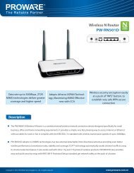 150M Wireless Lite N USB Adapter PW-DN421 - PROWARE-The ...