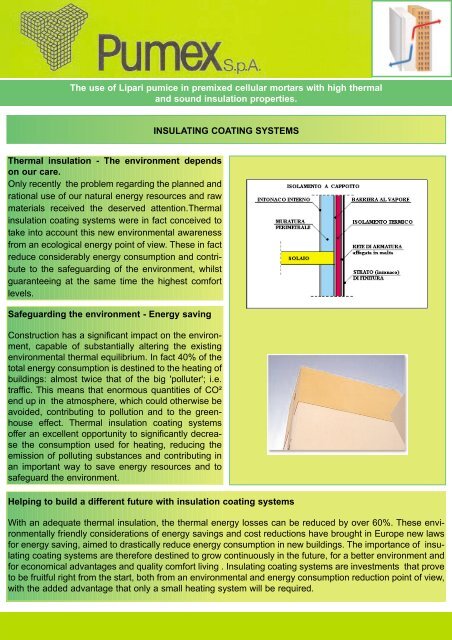 Plasters with Thermal and Acoustic Insulation Properties - pumex spa