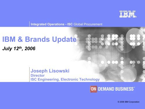 IBM blue-and-black template with image
