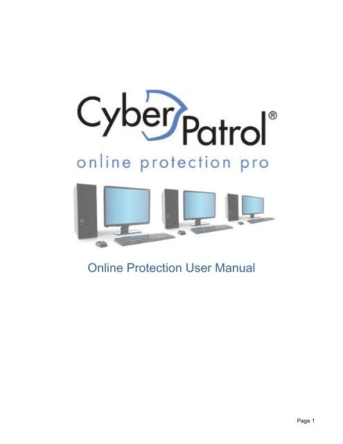 Online Protection Pro User Manual - CyberPatrol