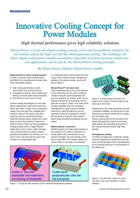 Innovative Cooling Concept for Power Modules - Danfoss
