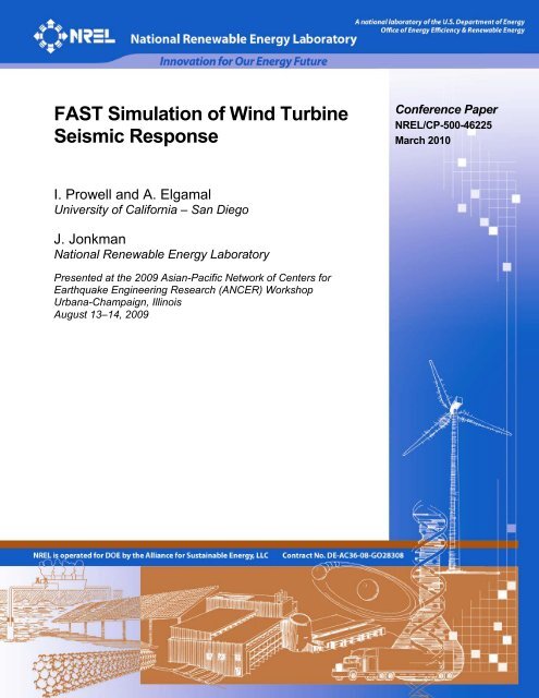 Fast Simulation Of Wind Turbine Seismic Response Nrel