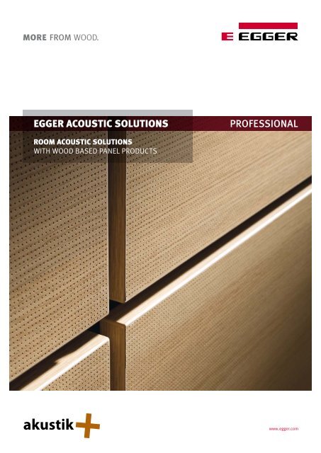 EGGER ACOUSTIC SOLUTIONS PROFESSIONAL