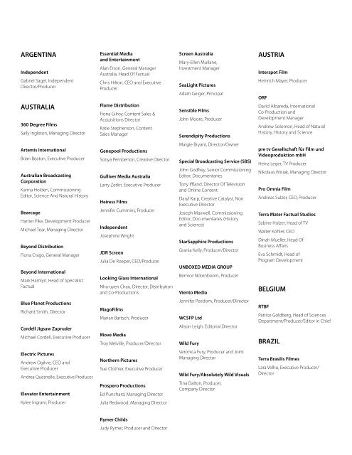 here - World Congress of Science and Factual Producers