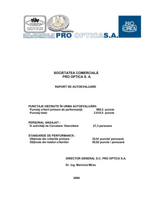 Autoevaluare PRO OPTICA