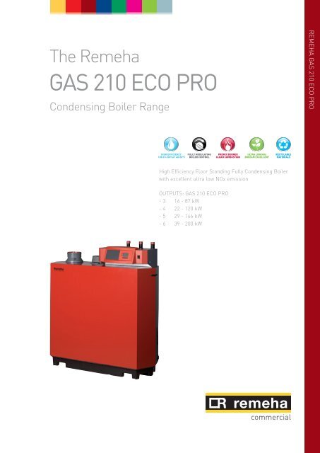 Gas 210 Eco Pro – Brochure - Remeha Commercial Boilers