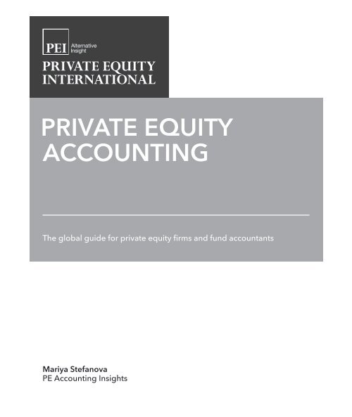 ACCOUNTING PRIVATE EQUITY - PEI Media