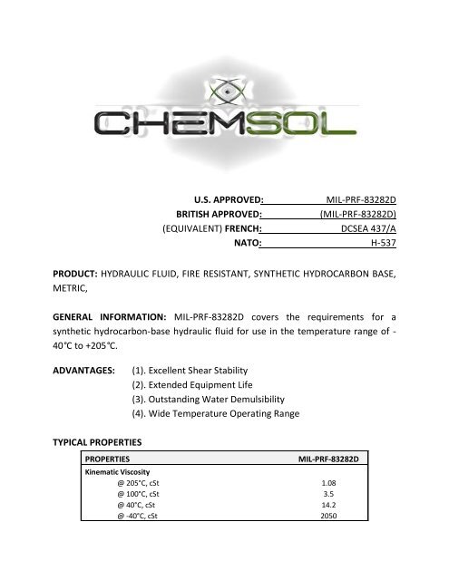 mil-prf-83282d - Chemsol