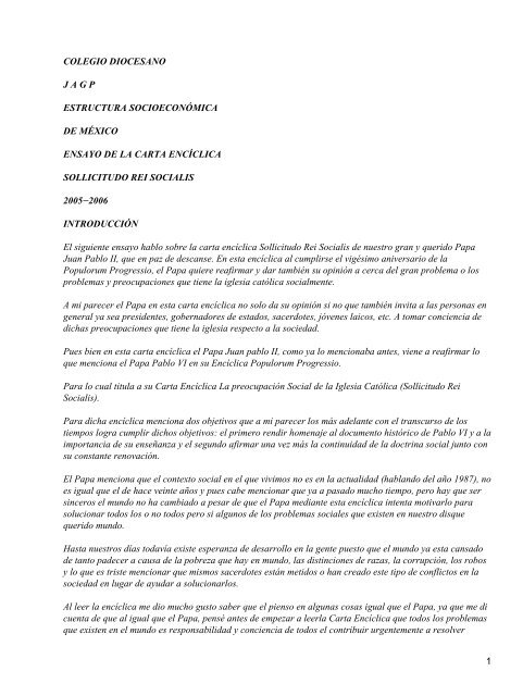 colegio diocesano jagp estructura socioeconómica de méxico ...