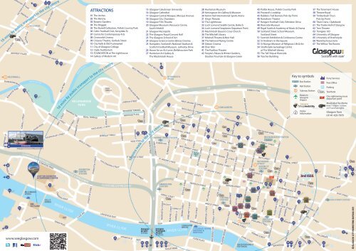 Maps highlighting hotels and attractions - University of Strathclyde