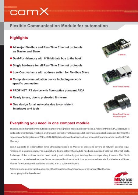 comX-e Brochure