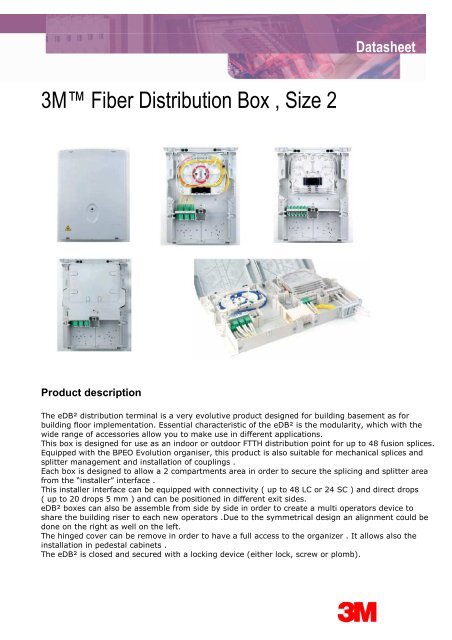 3M Fiber Distribution Box eDB² Ed 00x