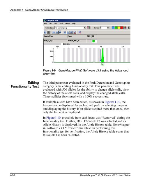 Appendix I GeneMapper