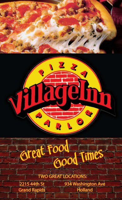 View/Save Menu as PDF - Village Inn Pizza