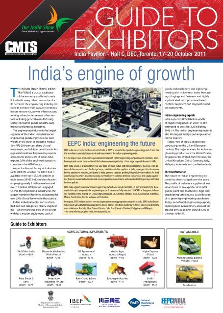 Exhibitor Guide - Engineering Export Promotion Council