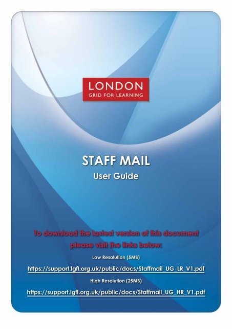 STAFF MAIL - London Grid for Learning Support Site