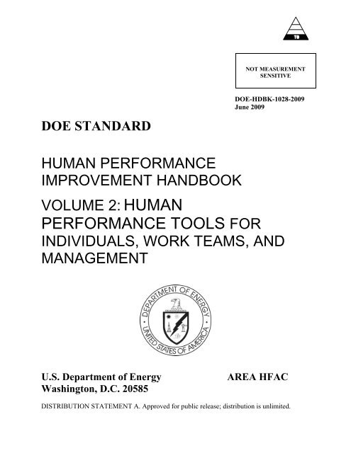 Human Performance Improvement Handbook, Volume 2