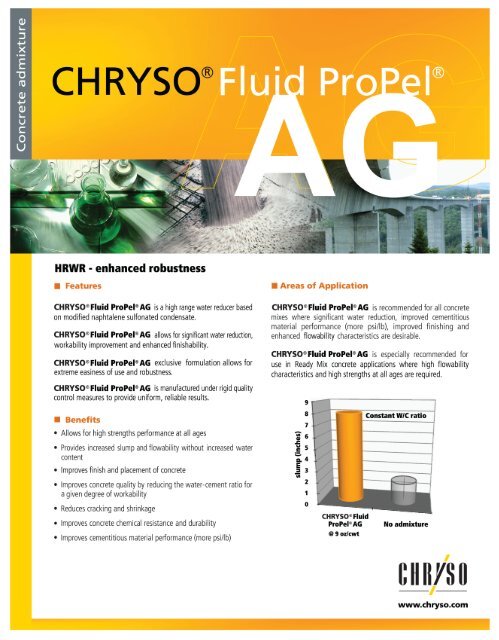 Technical data sheet CHRYSO®ProPel®AG - CHRYSO, Inc.