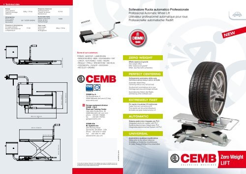 Zero Weight LIFT - Cemb S.p.A.