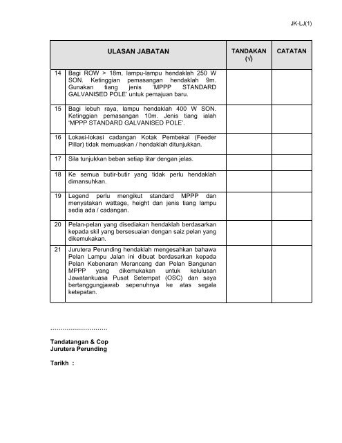ULASAN JABATAN 14 Bagi RO ULASAN JABATAN 14 Bagi RO