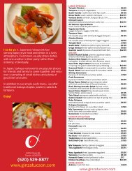PDF version of the menu - Sushi Shop