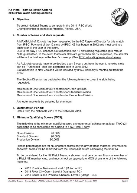 Selection Criteria Applying Fair Redundancy Selection Criteria View