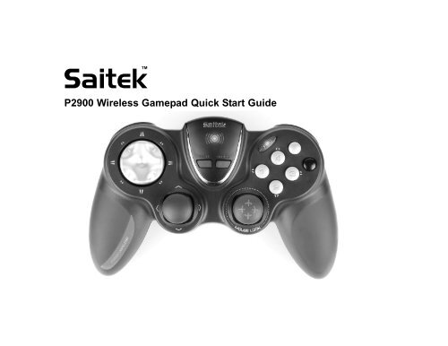 P2900 Wireless Gamepad Quick Start Guide - Saitek