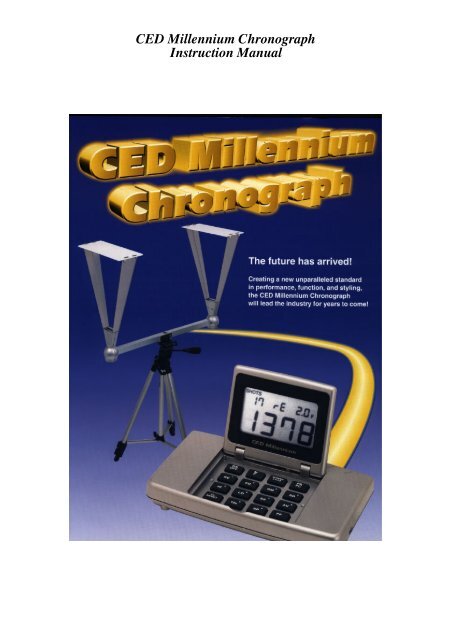 CED Millennium Chronograph Instruction Manual - Recreational ...