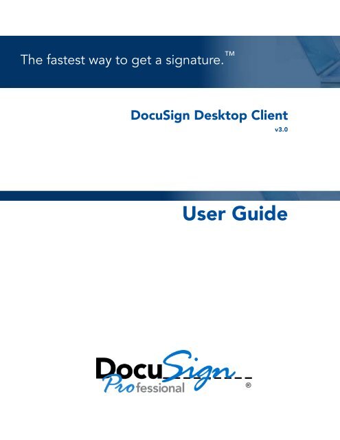 DocuSign Professional User Guide