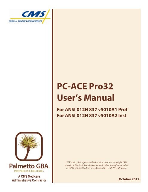 PC-ACE Pro32 User's Manual - Palmetto GBA