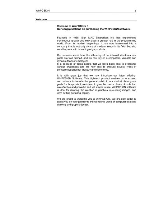 WinPCSIGN - Advanced Plotting Devices