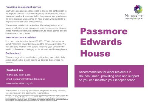 Passmore Edwards House - Metropolitan