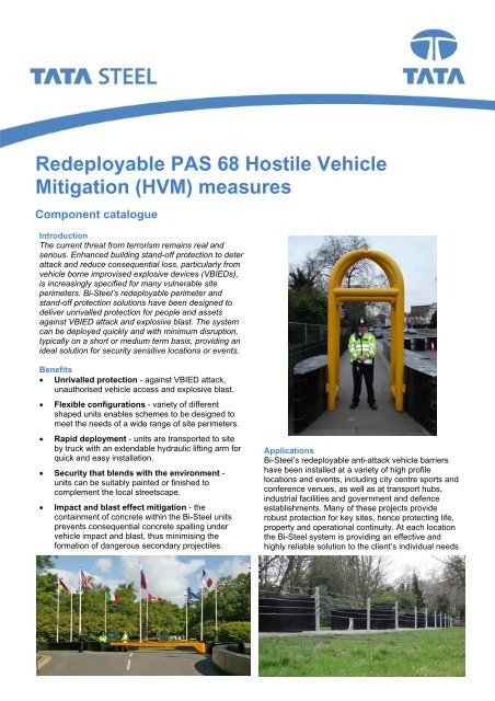 Redeployable PAS 68 Hostile Vehicle Mitigation (HVM ... - Tata Steel