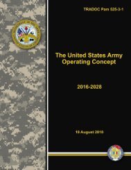 Department of the Army *TRADOC Regulation 350-36 Headquarters ...