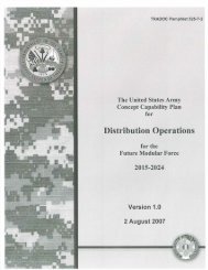TRADOC Regulation 1-11 - TRADOC - U.S. Army