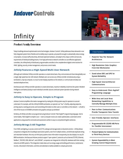 Infinity - Introducing Tour Andover Controls