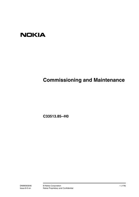 Commissioning and Maintenance - Nokia FlexiHopper