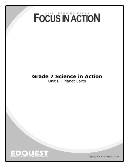 Focus in Action Learning Pack