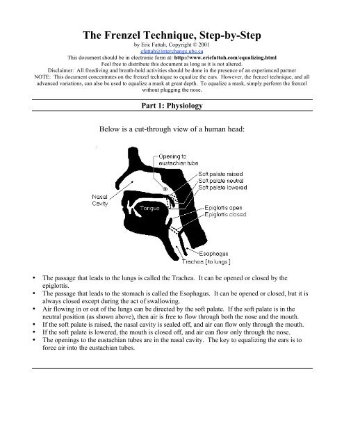 The Frenzel Technique, Step-by-Step