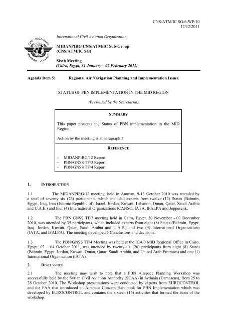 International Civil Aviation Organization - ICAO