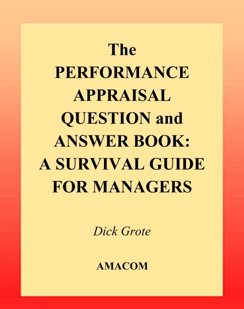 Performance Appraisal Question And Answer Book performance-appraisal-question-and-answer-book
