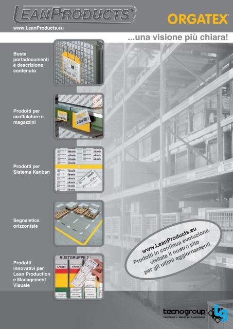 LeanProducts catalogo Orgatex