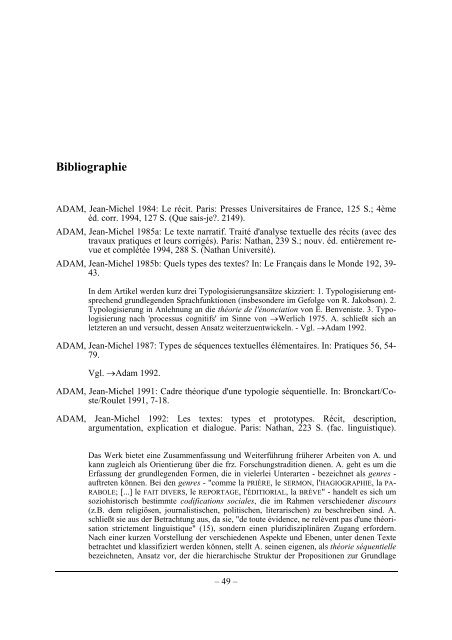 Bibliografie A-Z - Université de Genève