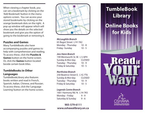 TumbleBook Library Online Books for Kids - Oshawa Public Libraries